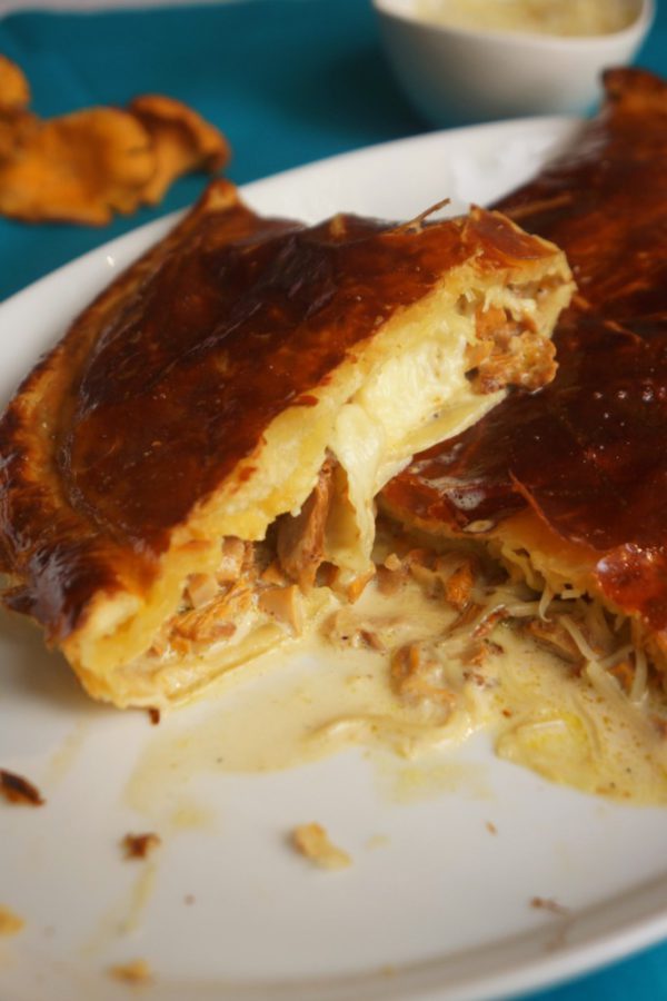 Chausson au fromage et champignons