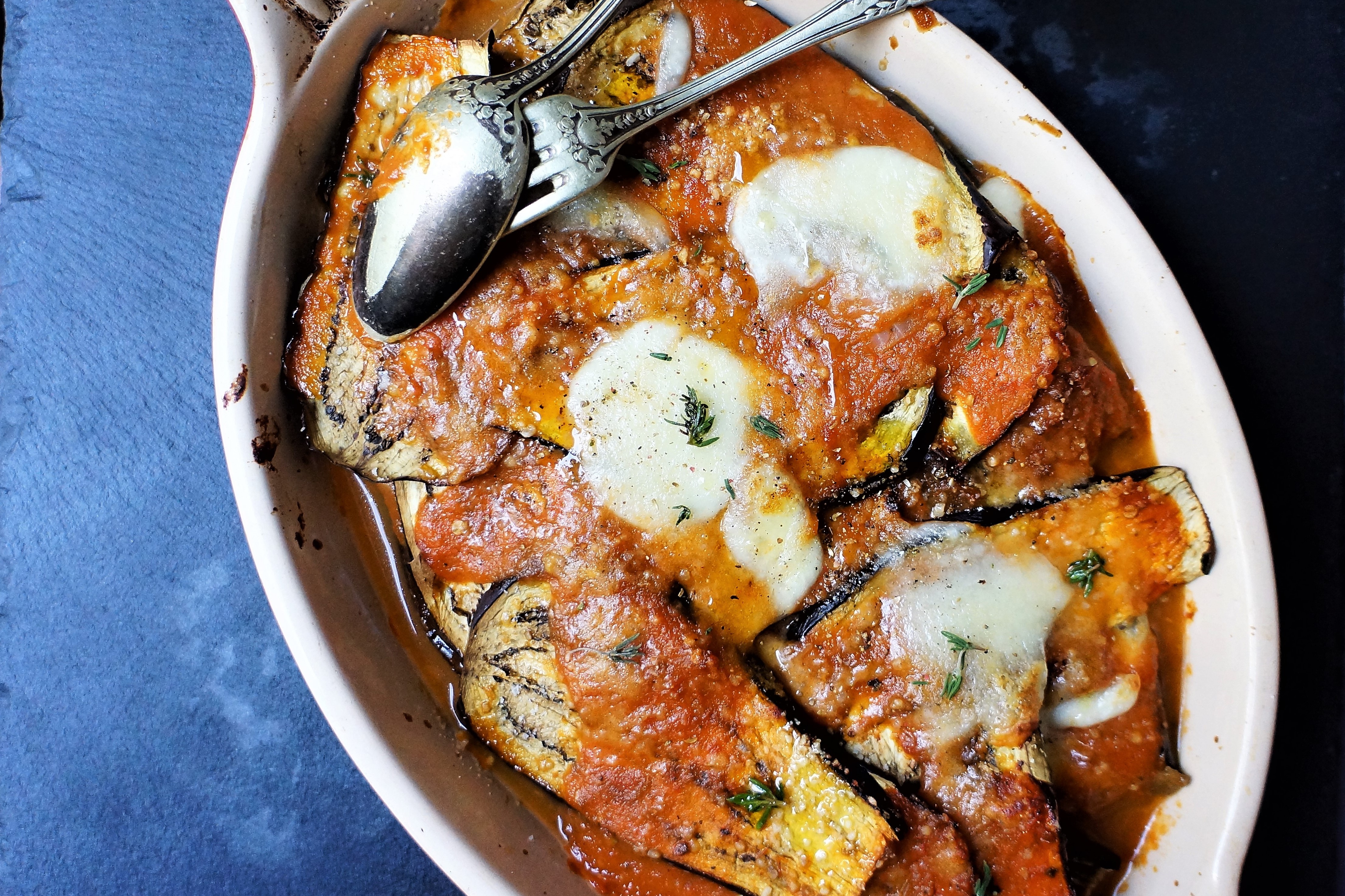 Gratin d'aubergines à la tomate